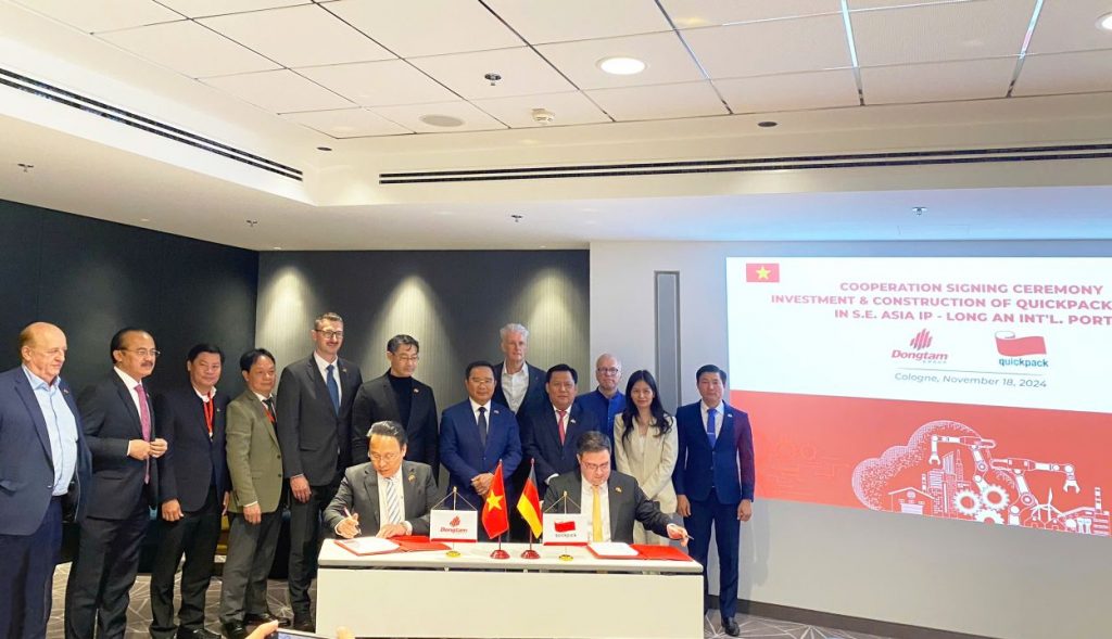 TẬP ĐOÀN QUICKPACK (CHLB ĐỨC) ĐẦU TƯ NHÀ MÁY 30 TRIỆU EUR VÀO KHU CÔNG ...